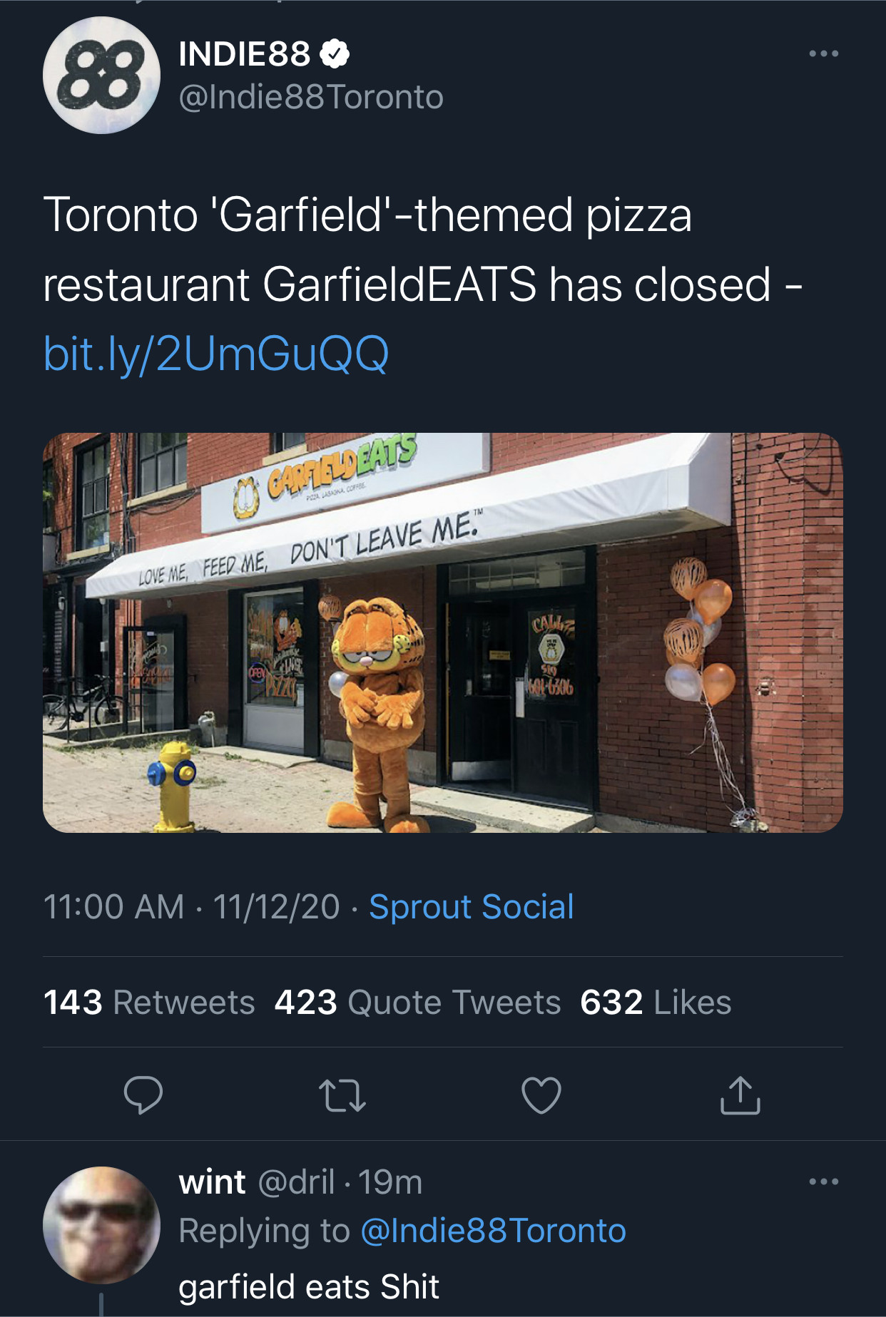Dril on Garfield | Scrolller