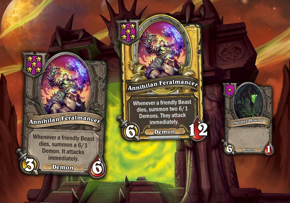 Dual Tribe Battlegrounds Cards: Annihilan Feralmancer #3 | Scrolller