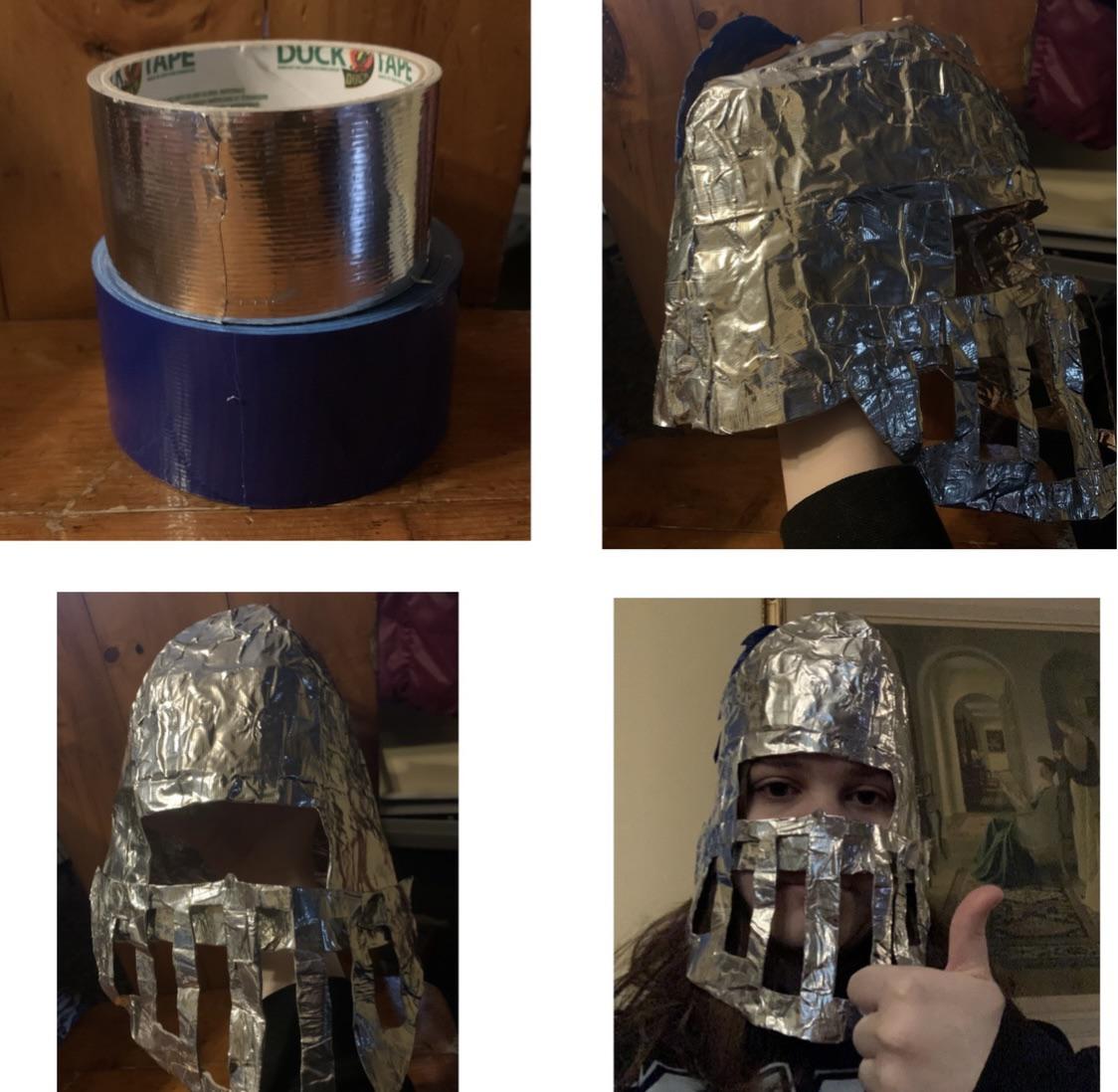 Duct tape knight helmet | Scrolller