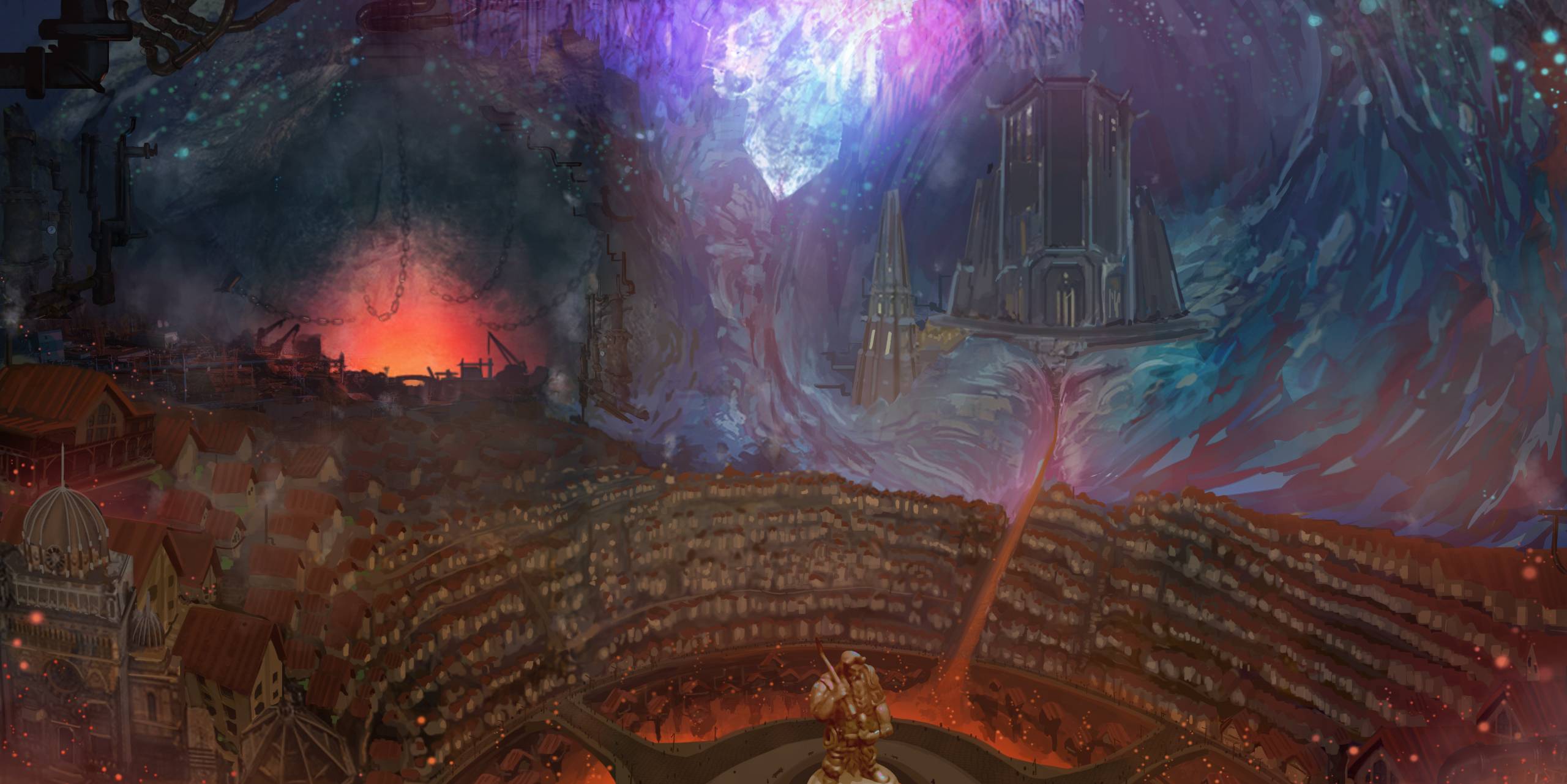 Dwarven Cavern, by Blancmache | Scrolller