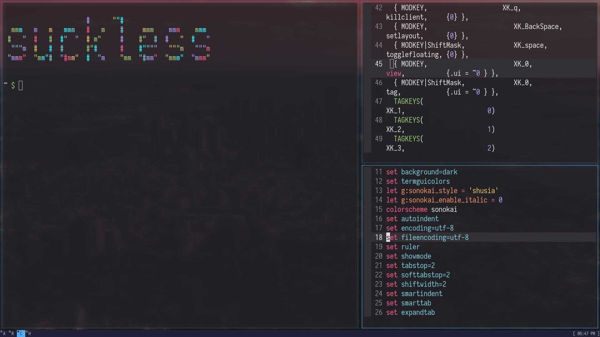 [dwm] how did you know THAT I USE ARCH BTW | Scrolller