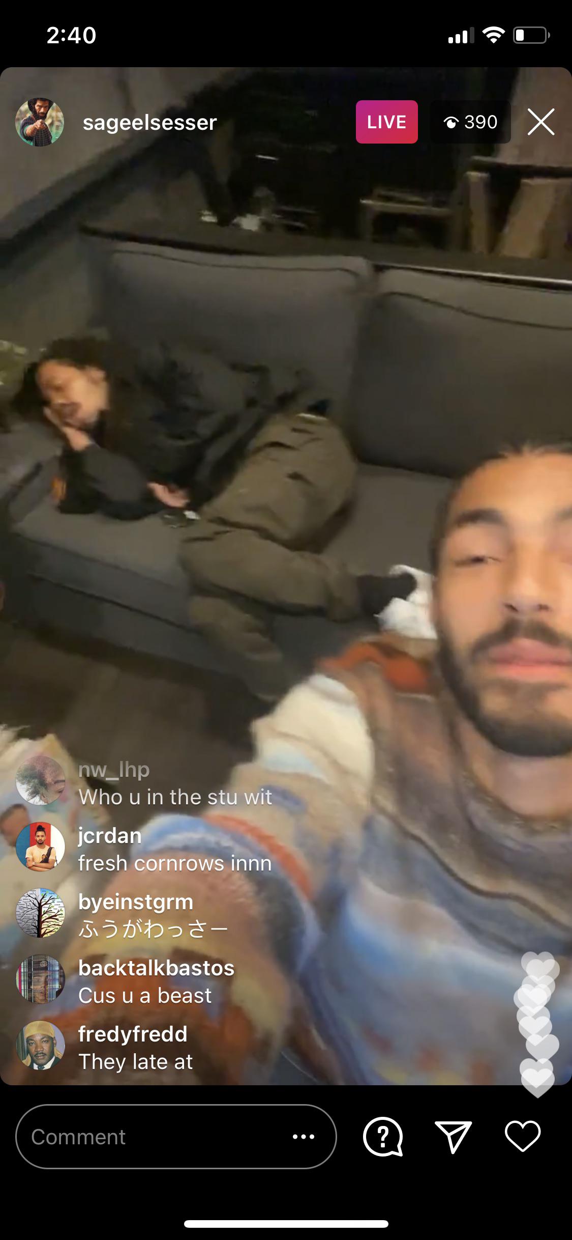 Earl sleep at Al’s studio with Navy Blue | Scrolller