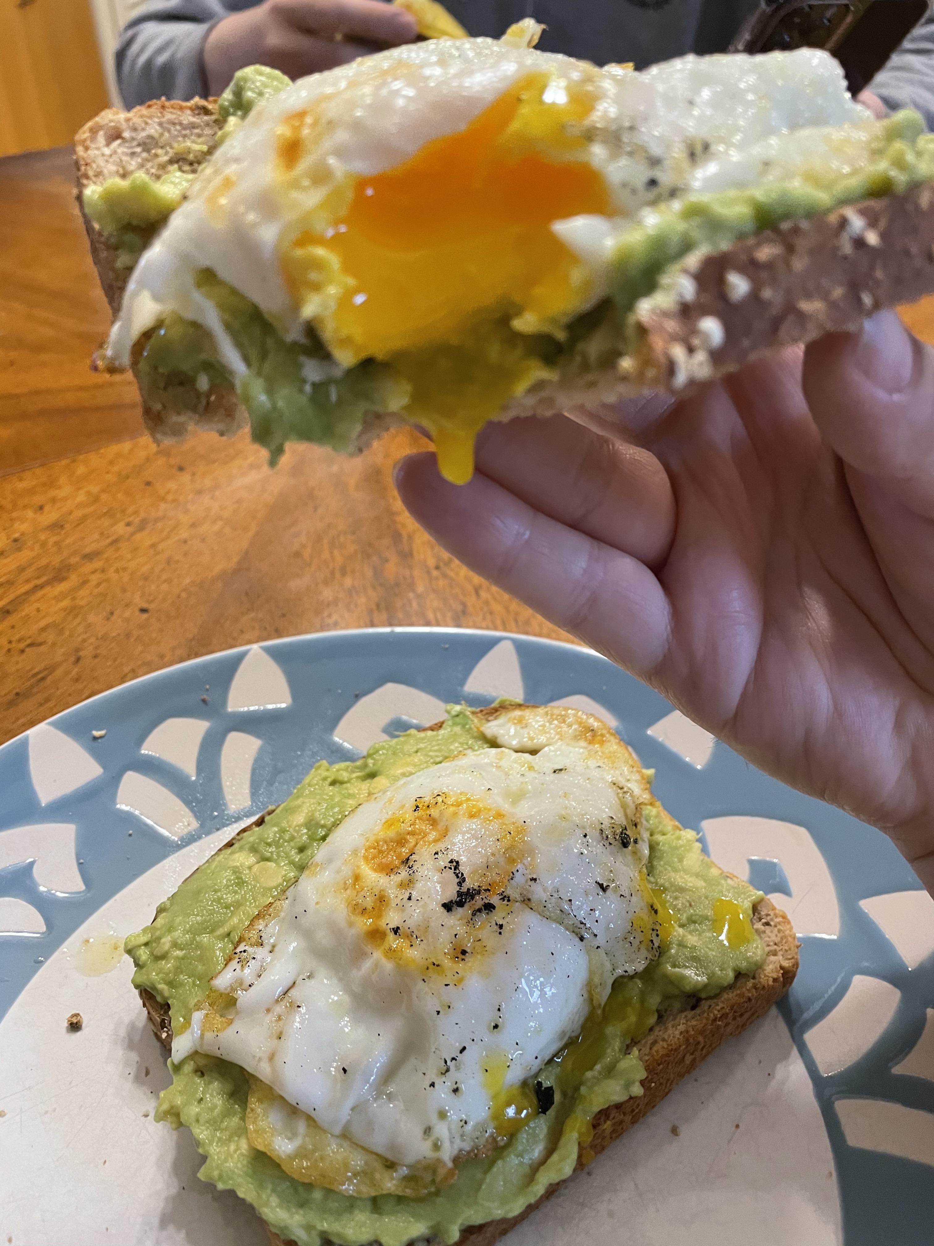 Easter Egg Avocado toast I made. | Scrolller
