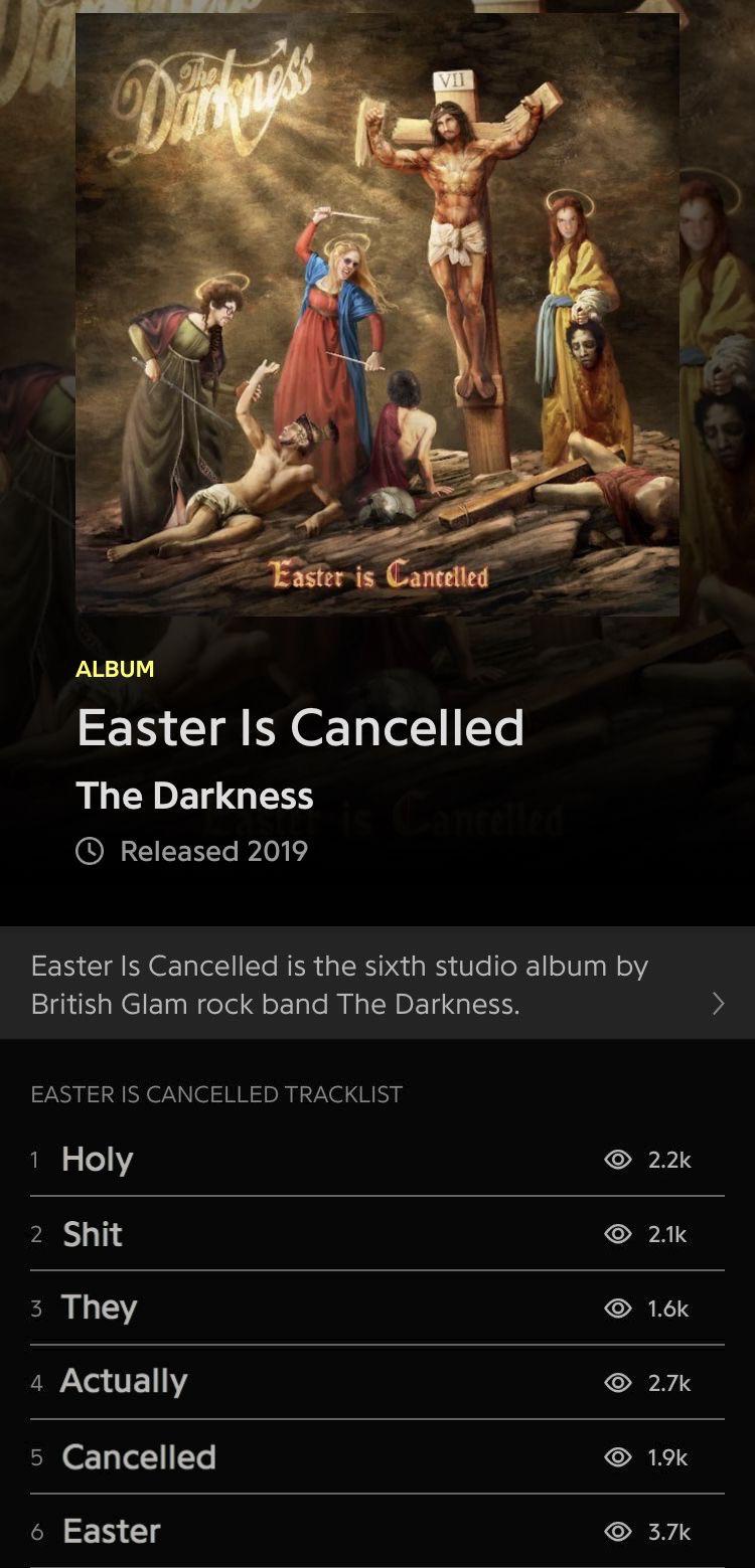 Easter Is Cancelled – The Darkness | Scrolller