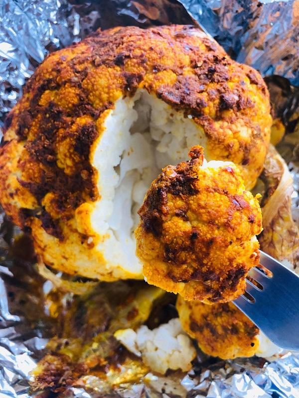 Easy Whole Roasted Juicy Curry Cauliflower - link to recipe in comments! | Scrolller