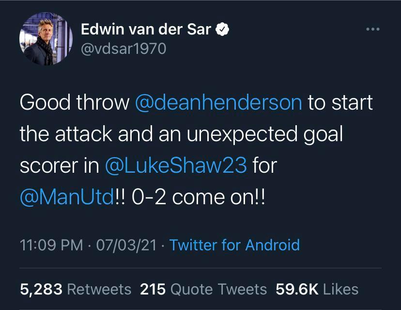 Edwin van der Sar on Twitter | Scrolller