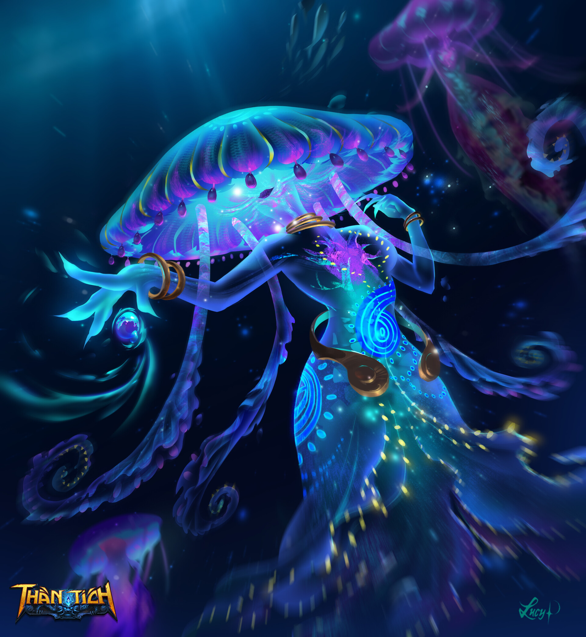 Electric Jellyfish by Luminita Pham | Scrolller