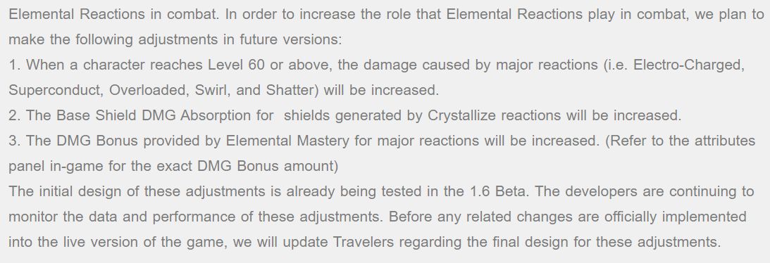 Electro Buffs Confirmed by Mihoyo (Source: Developers Discussion 4/29) | Scrolller