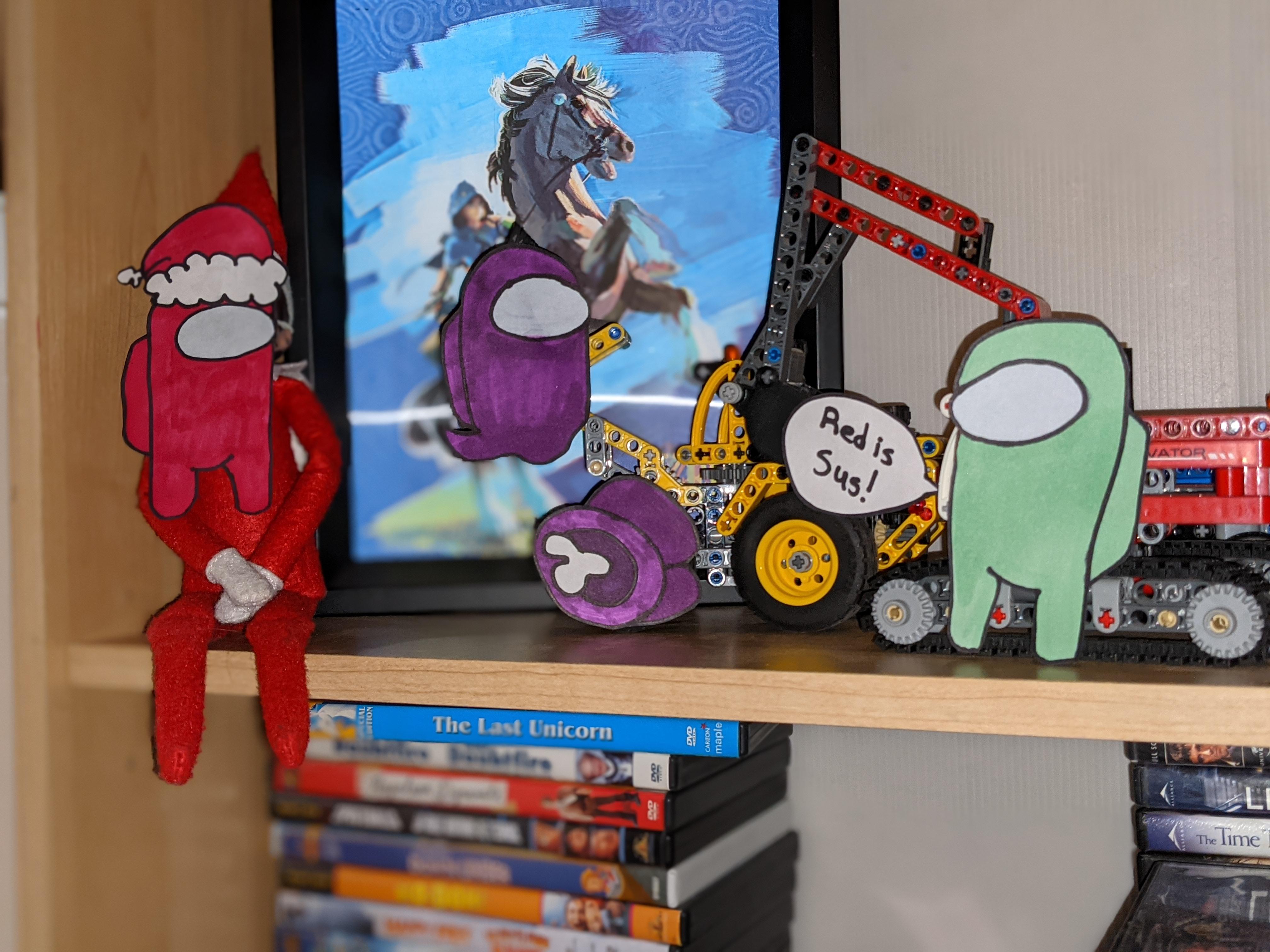 Elf on the shelf Among Us. Lookin' Sus. | Scrolller