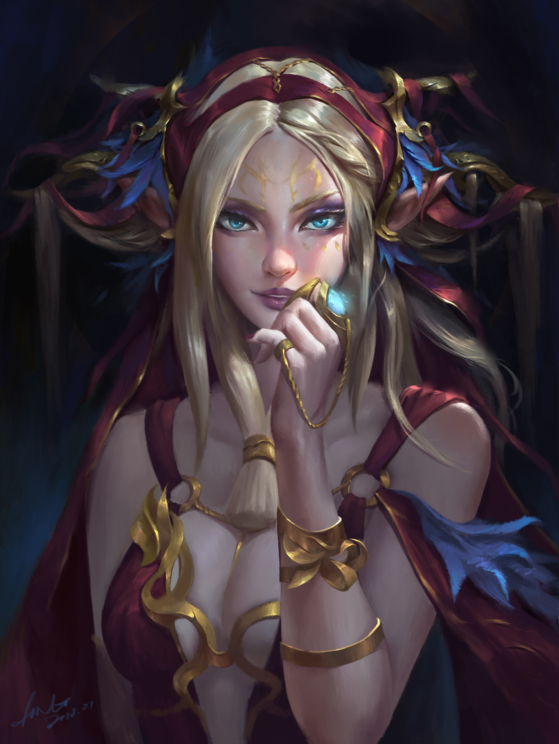 Elf Witch by Jingyu Wen | Scrolller