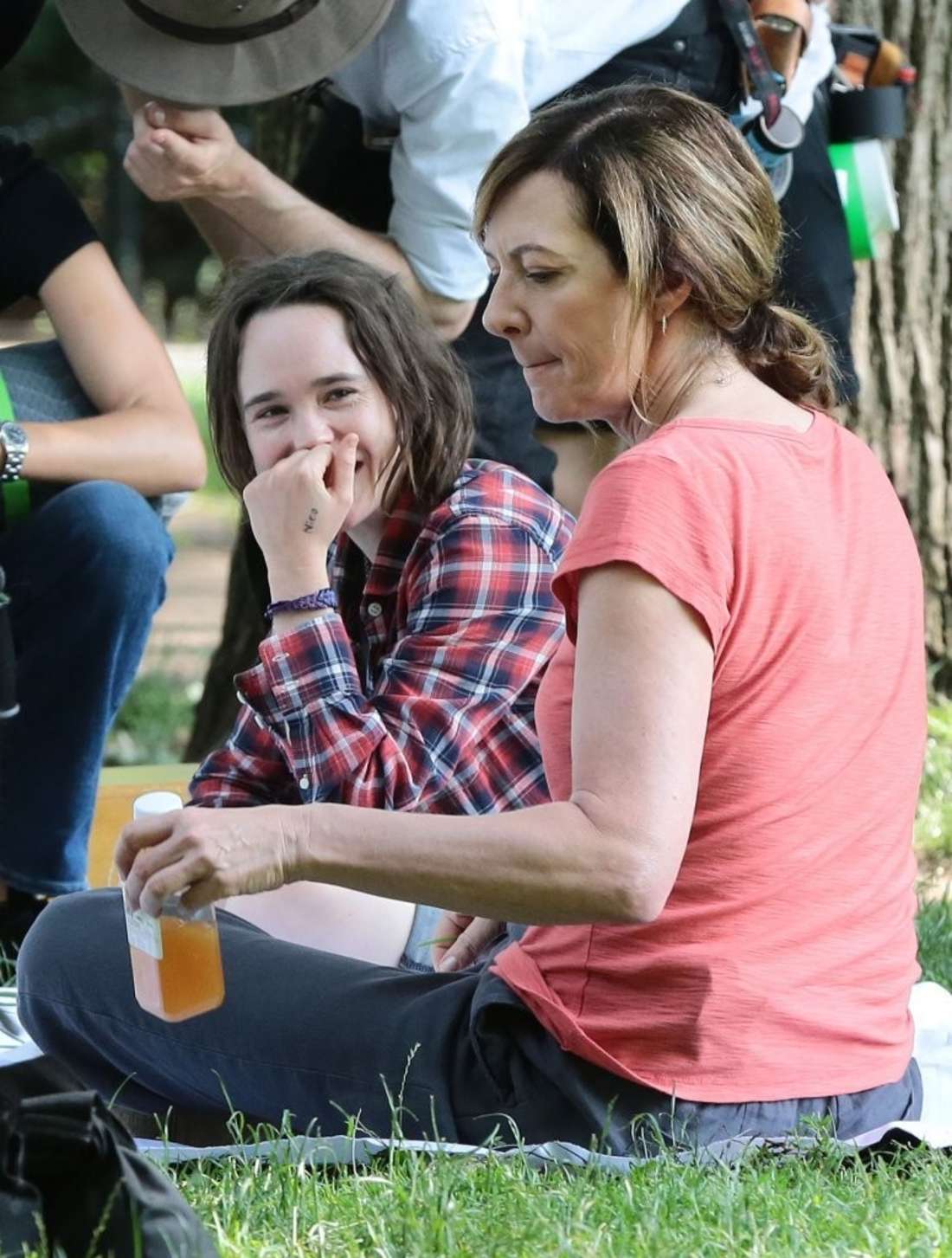 Ellen Page and Allison Janney on the set of ‘Tallulah’ in NYC | Scrolller