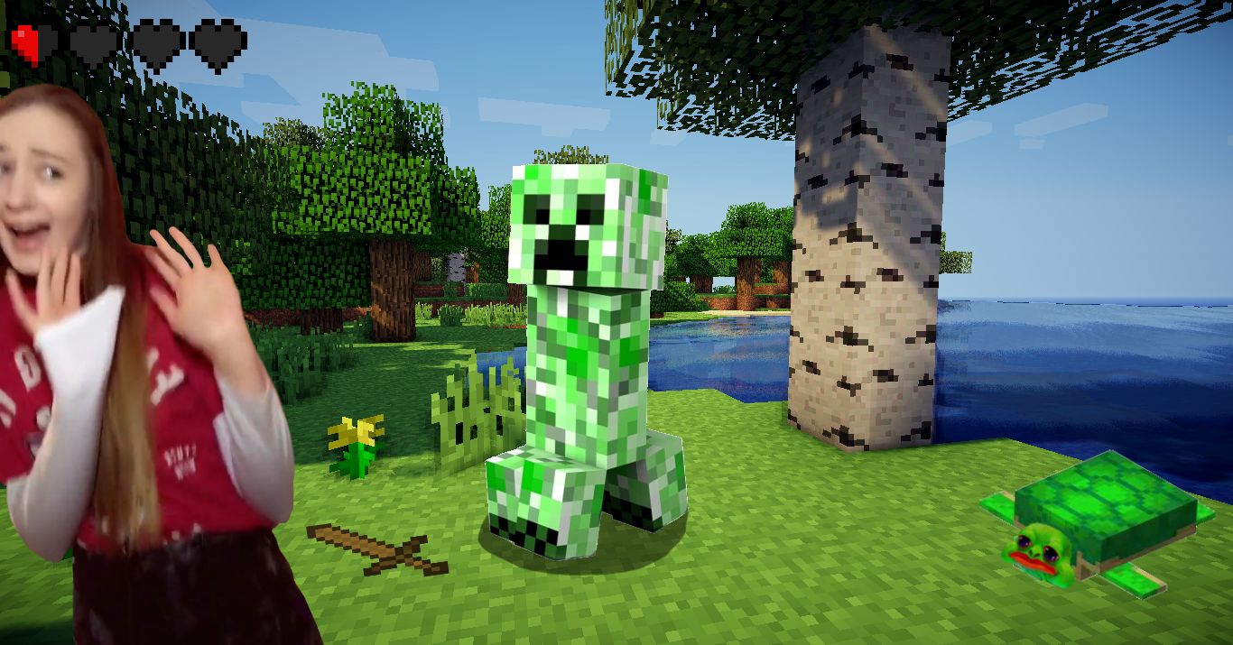 Elora struggling in minecraft | Scrolller