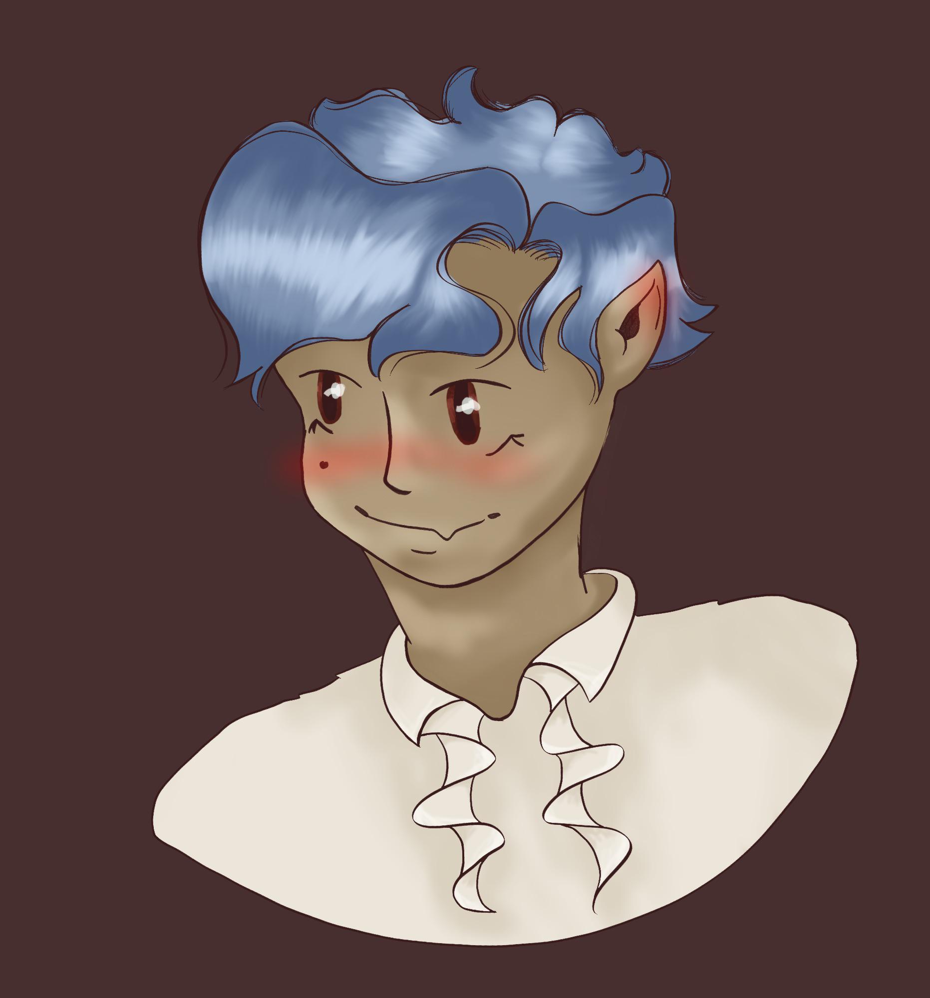 Embarrassed Vampire Twink Art Done By Meee Scrolller 6147