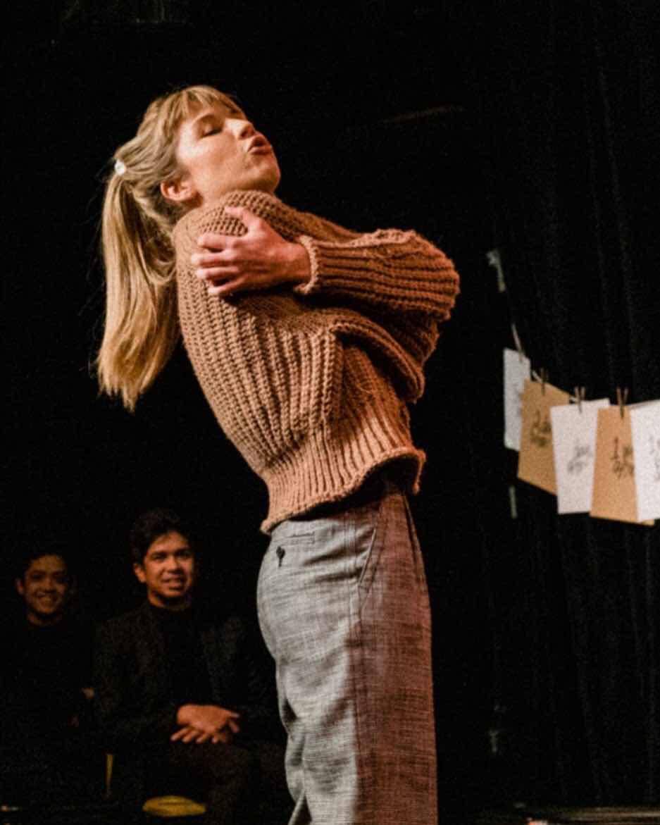 Embracing herself | Scrolller