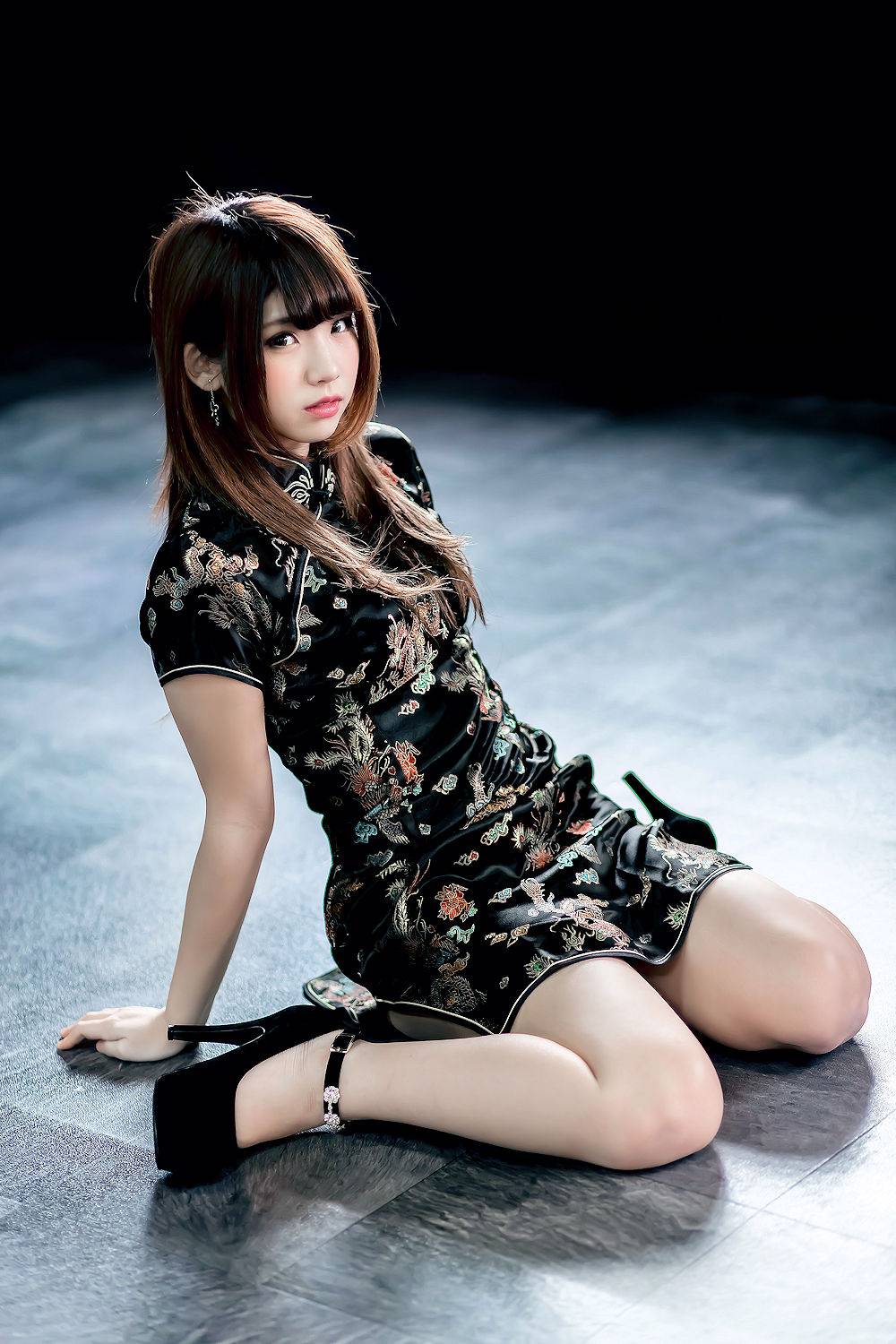 Enako- Black China Dress | Scrolller