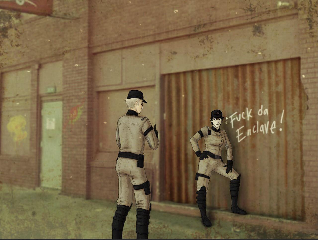 Enclave troops in New Reno | Scrolller