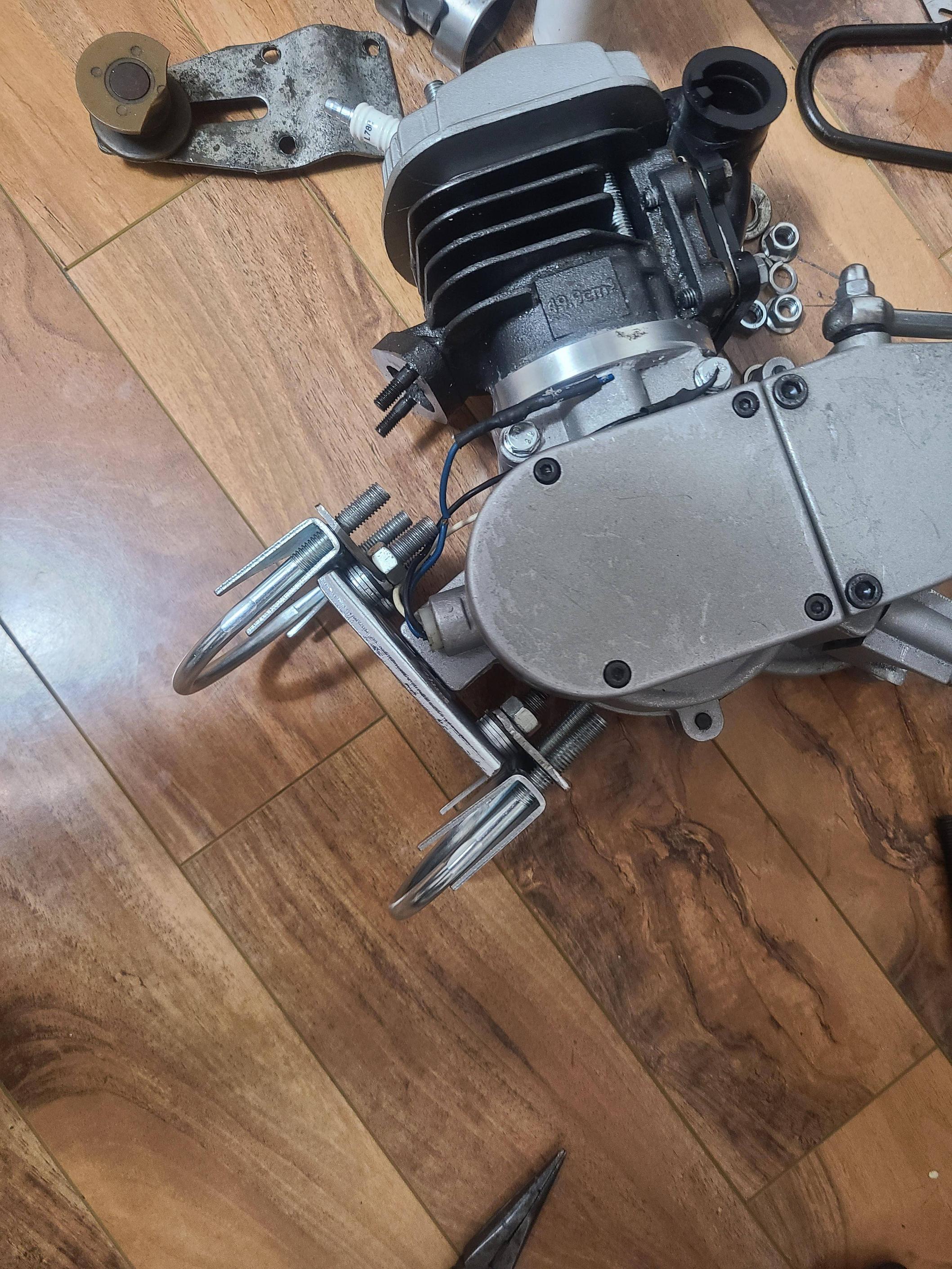 Engine mount mockup - to be installed with proper hardware soon | Scrolller