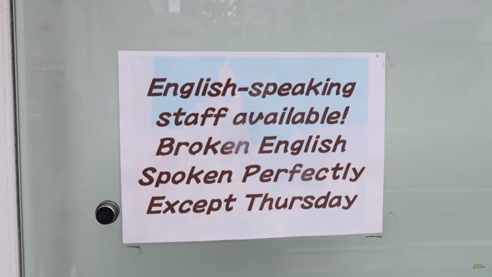 English-speaking staff available! Wait... | Scrolller