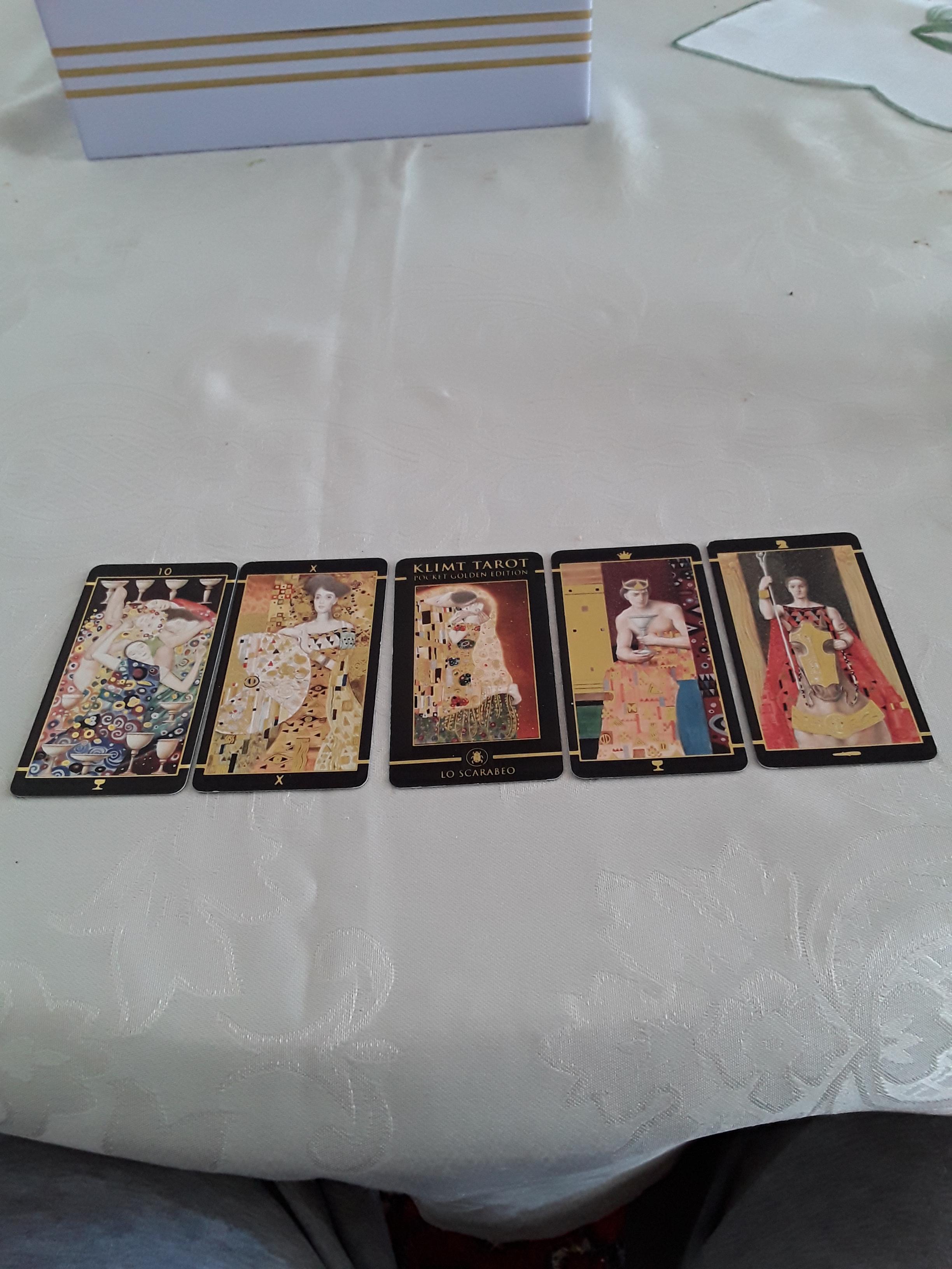 Enjoying my new Klimt Tarot cards! | Scrolller