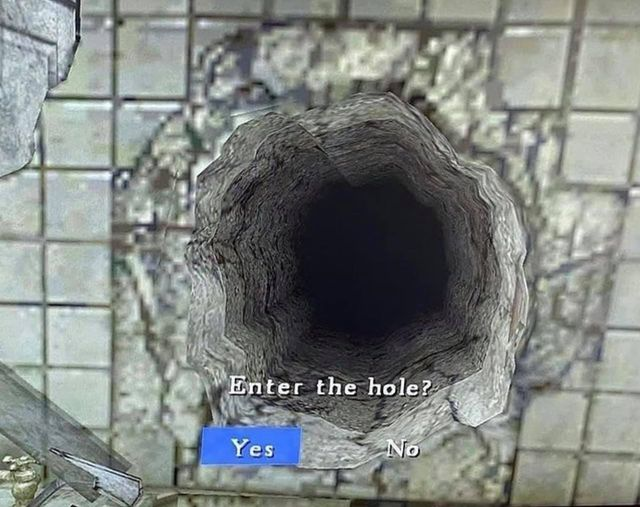 Enter the hole? | Scrolller