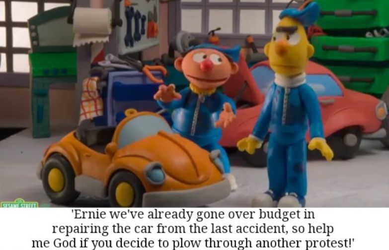Ernie had tried to control himself,but a group of defenseless hippies was too much to resist ...