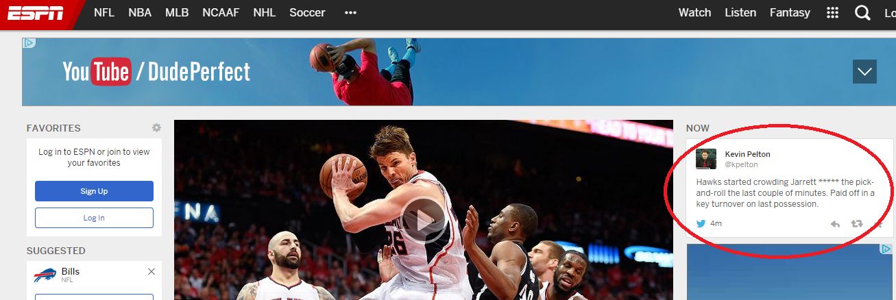 ESPN reporter gets filtered in legitimate tweet | Scrolller