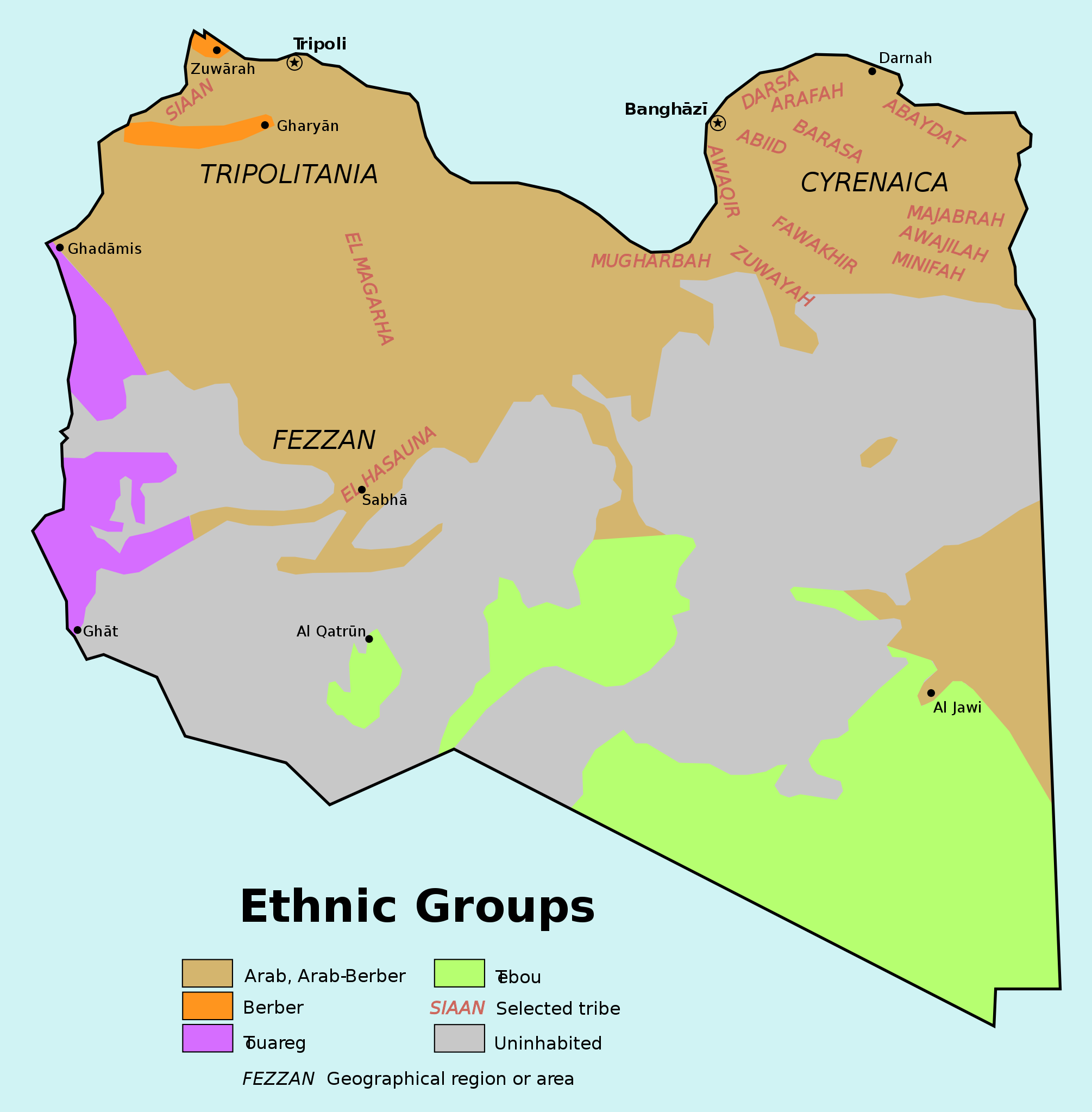 Ethnic groups of Libya | Scrolller