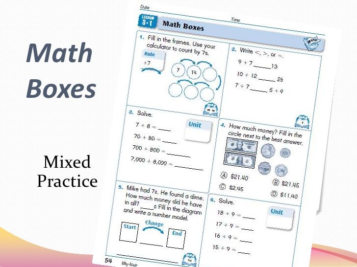 Everyday Mathematics Math Boxes. | Scrolller