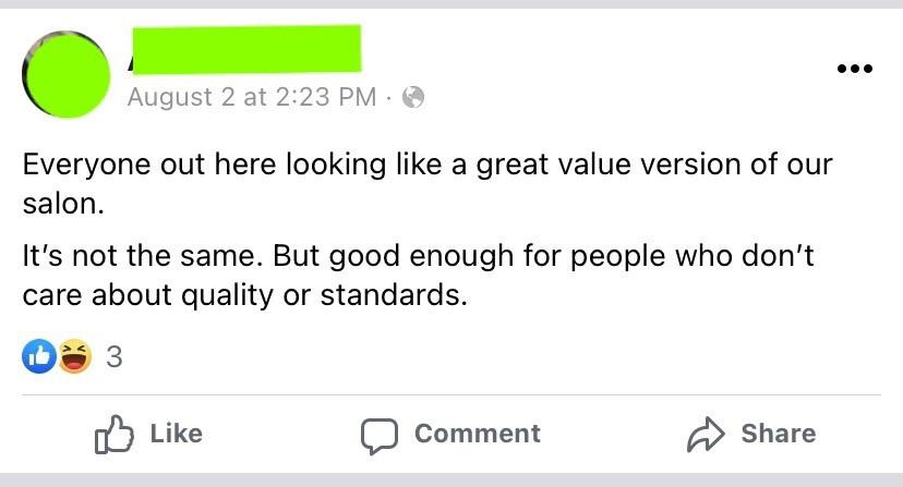 Everyone looks like a great value version of her salon. | Scrolller