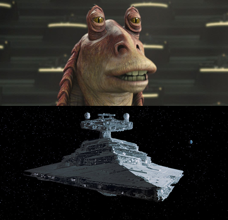 Evidence that Darth Jar Jar was the real Emperor all along | Scrolller