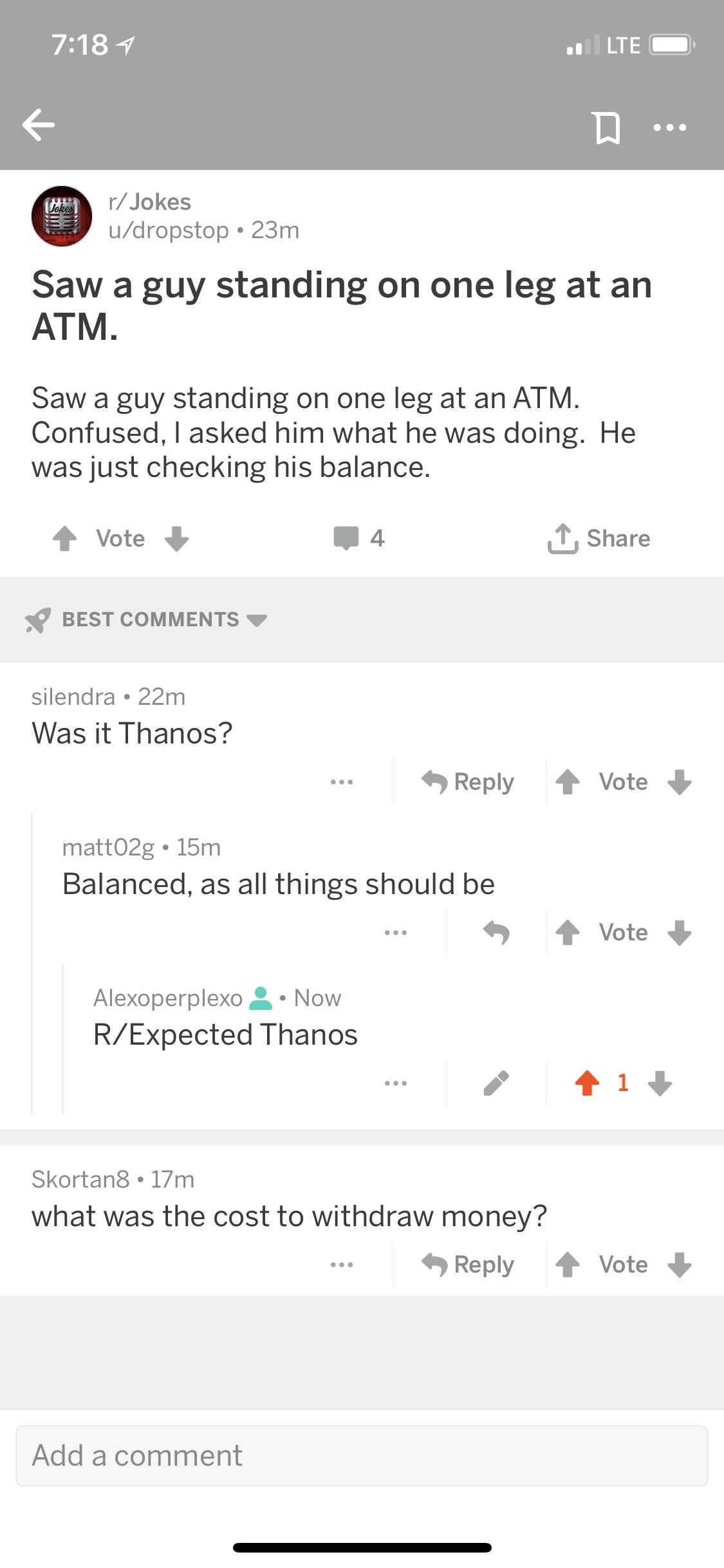Expected Thanos | Scrolller