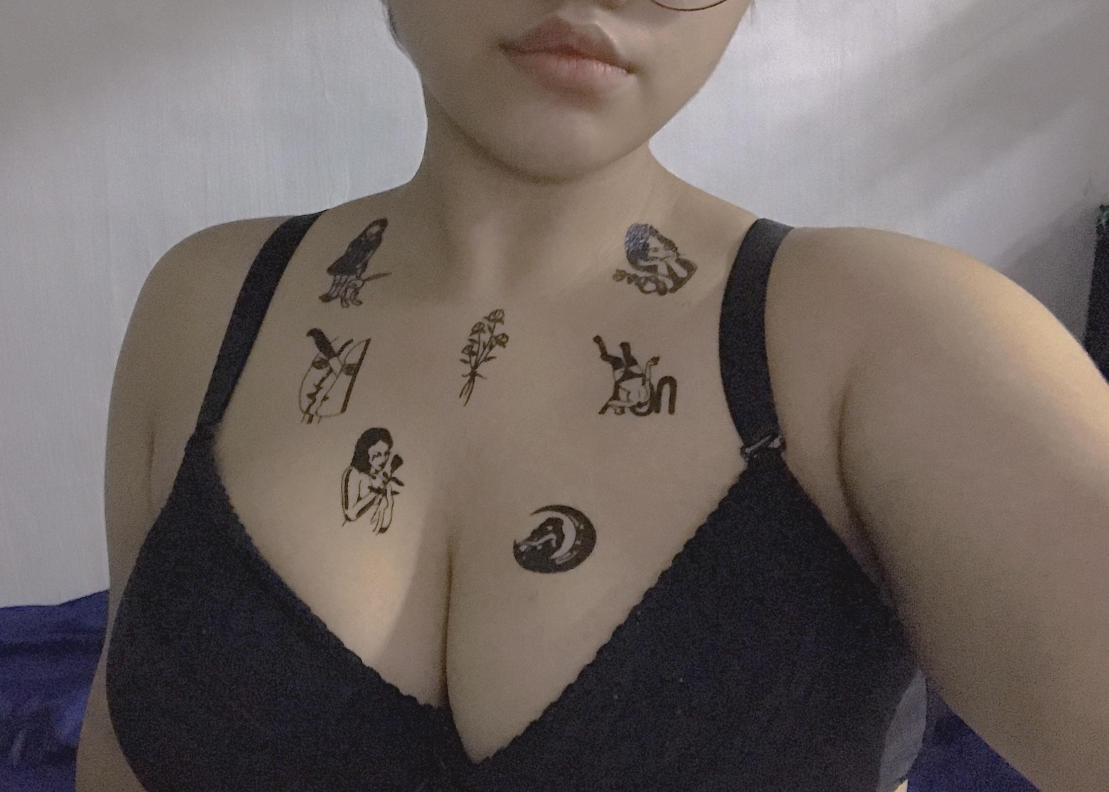 experimenting with fake tattoos | Scrolller