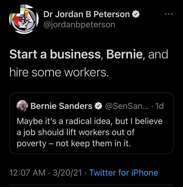Exploitation of workers simply works Bernie. | Scrolller