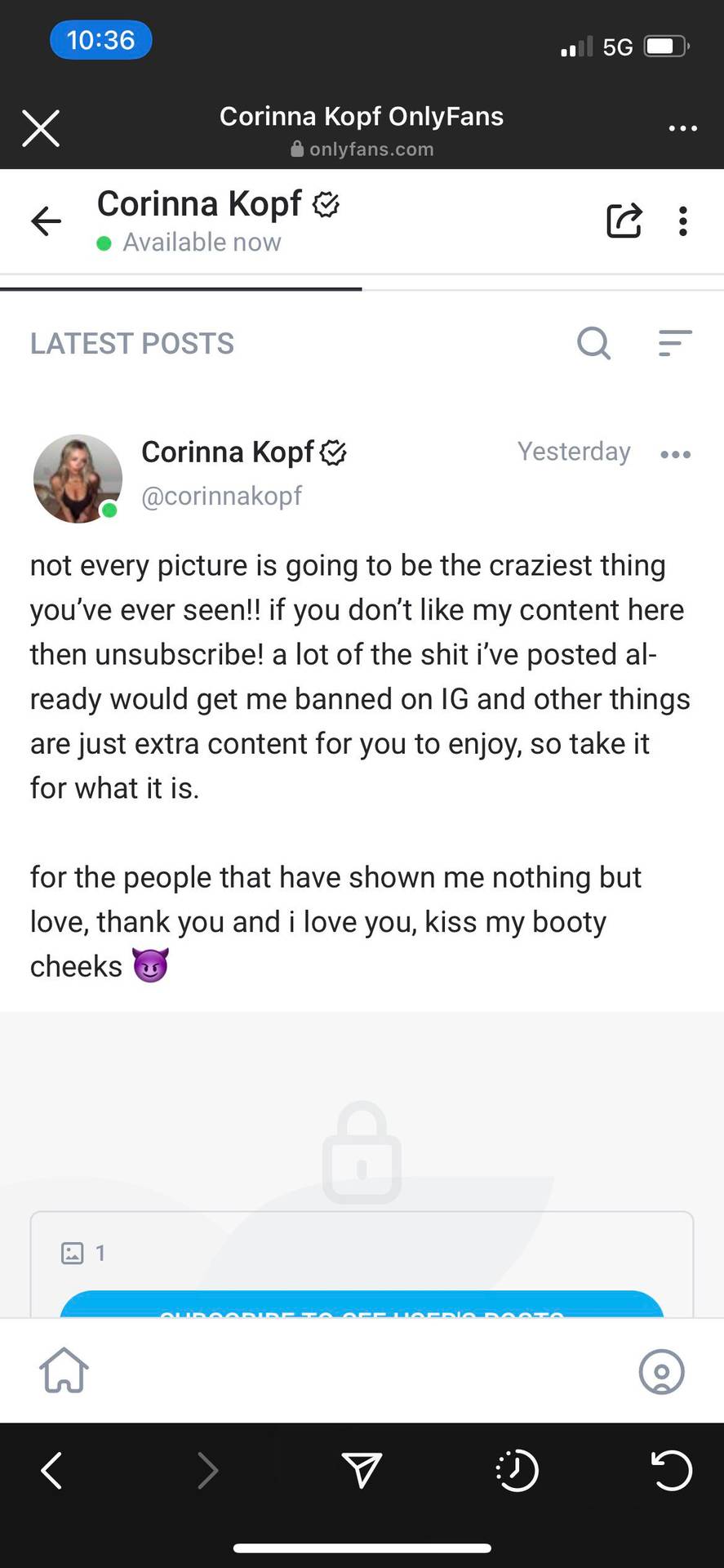 Exposed herself: her OF is literally a second IG | Scrolller