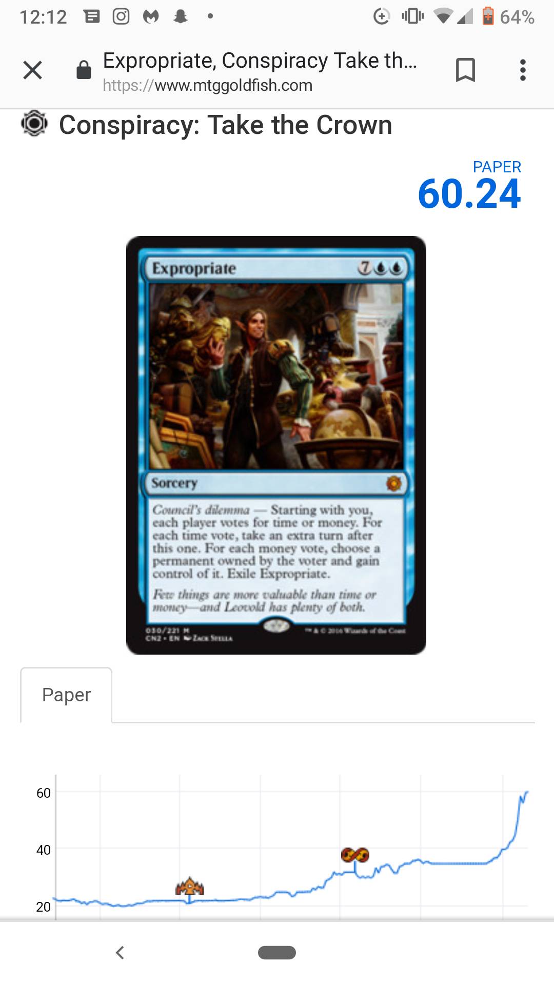 Expropriate now 60 dollars?? Why the spike? | Scrolller