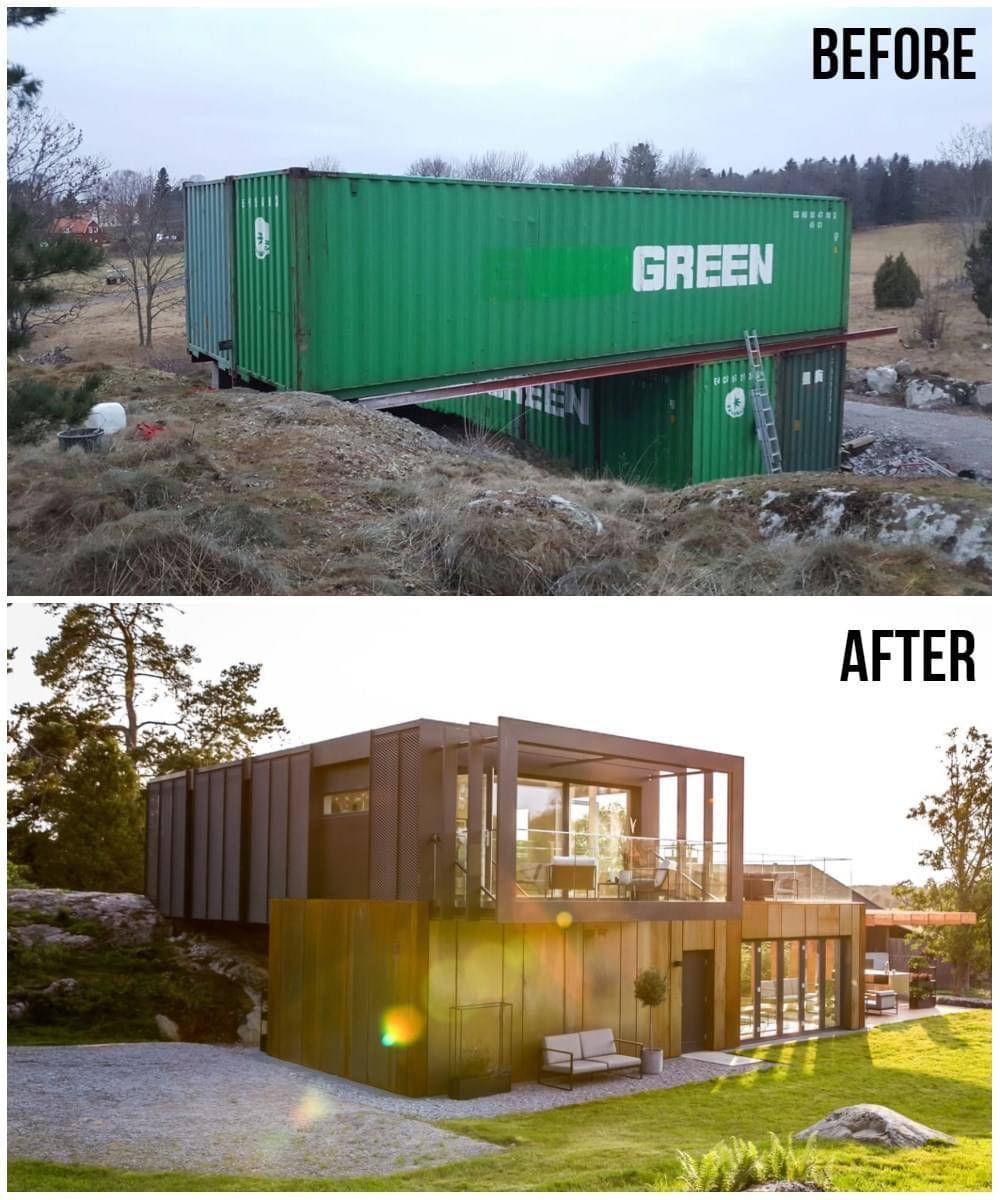 Extraordinary Shipping Container House Located in Sweden | Scrolller