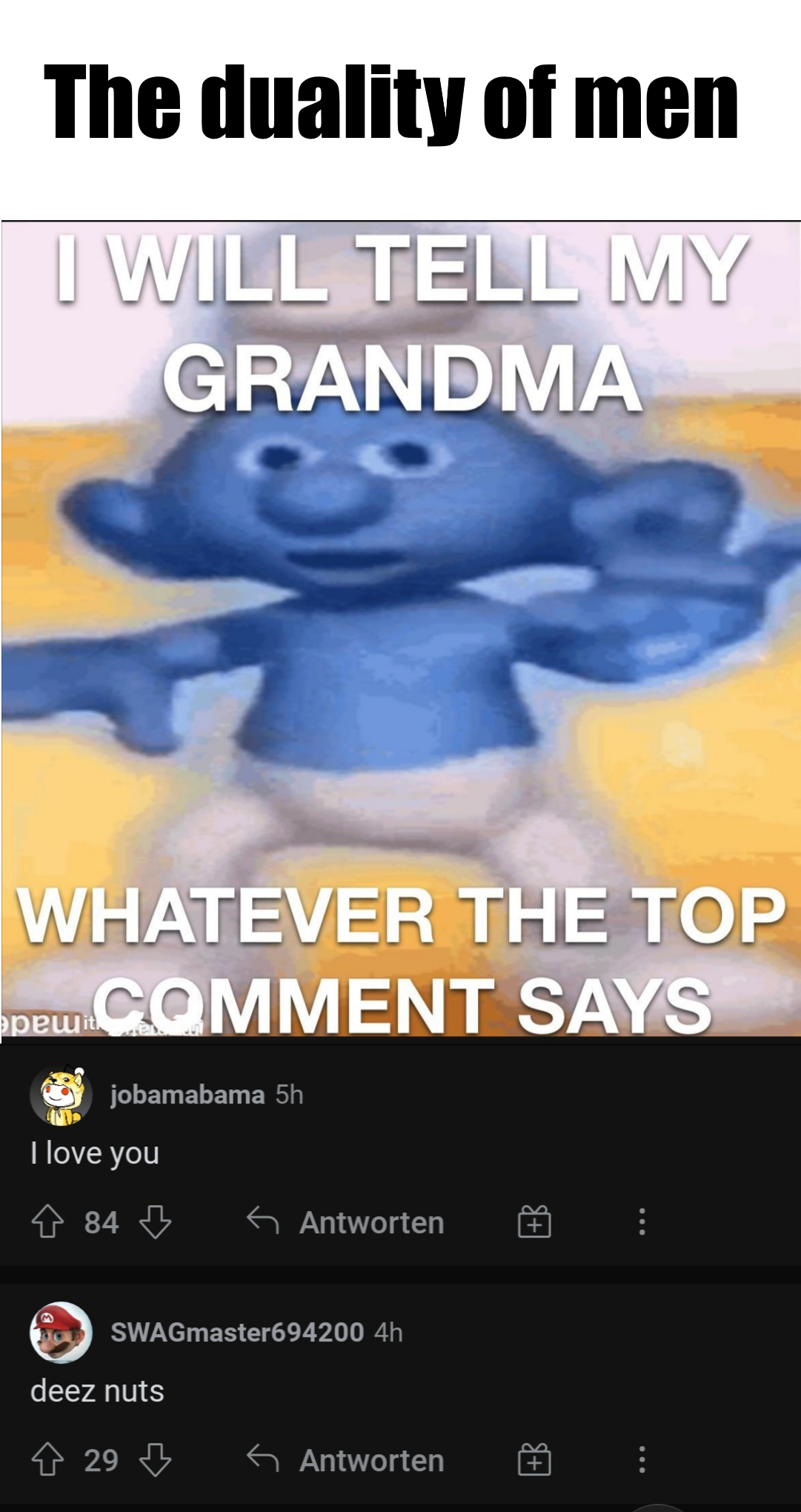 Extremly low effort meme | Scrolller