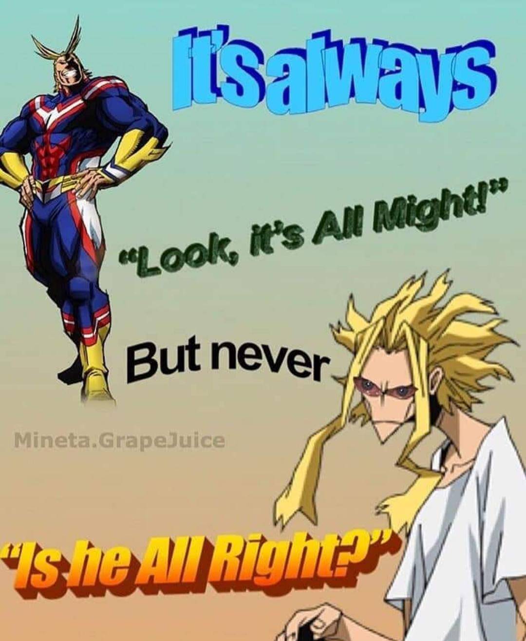 F for All Might | Scrolller