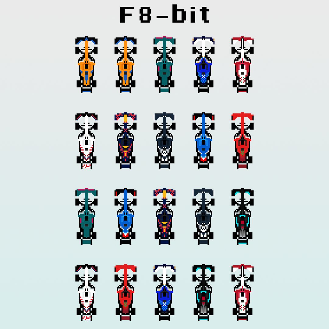 F1 grid 2021 in pixel art | Scrolller