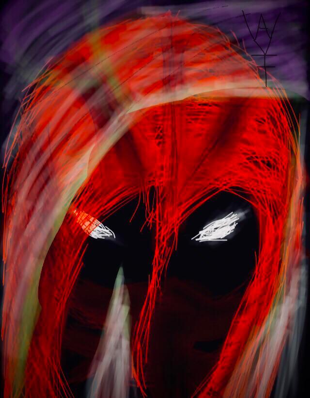 [Fan Art] Just a quick sketch of Azrael lurking behind some broken glass. | Scrolller