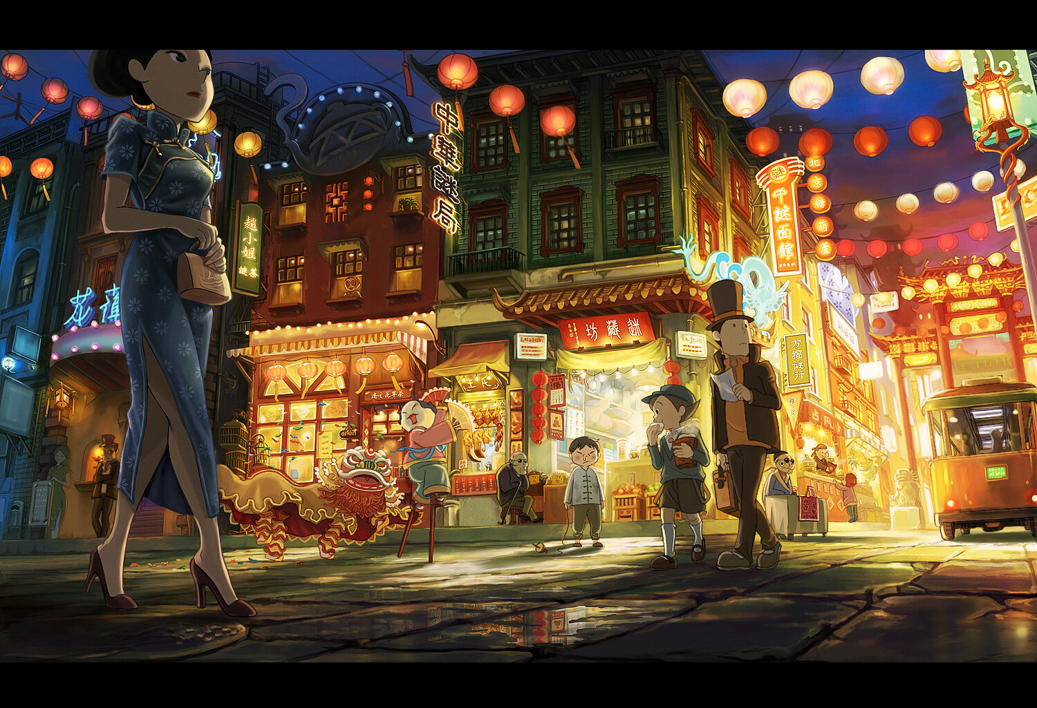 Fan art ---Layton in China town. | Scrolller