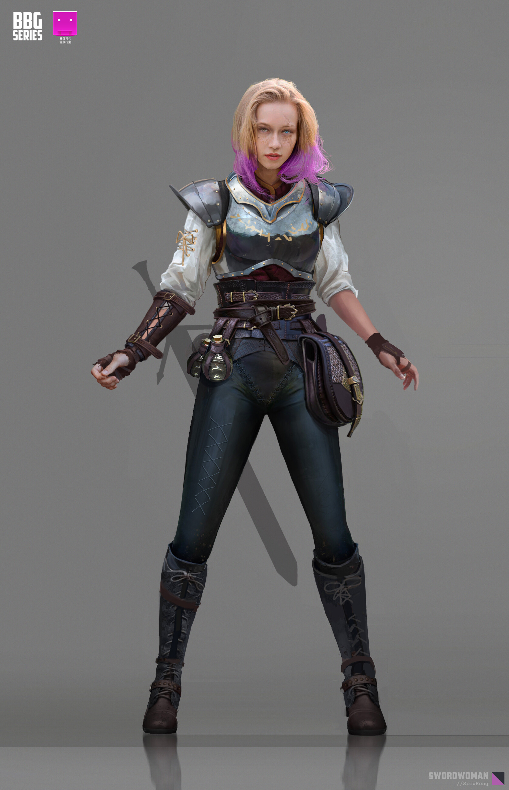 Fantasy Swordswoman by SiewHong Lum | Scrolller