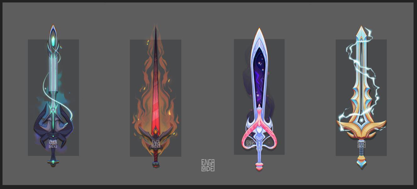 Fantasy weapons concepts by Me | Scrolller