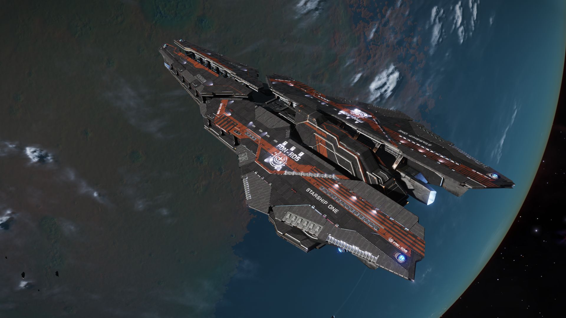 Farragut-Class Battle Cruiser - Starship One FDN-RD5 - Elite Dangerous | Scrolller