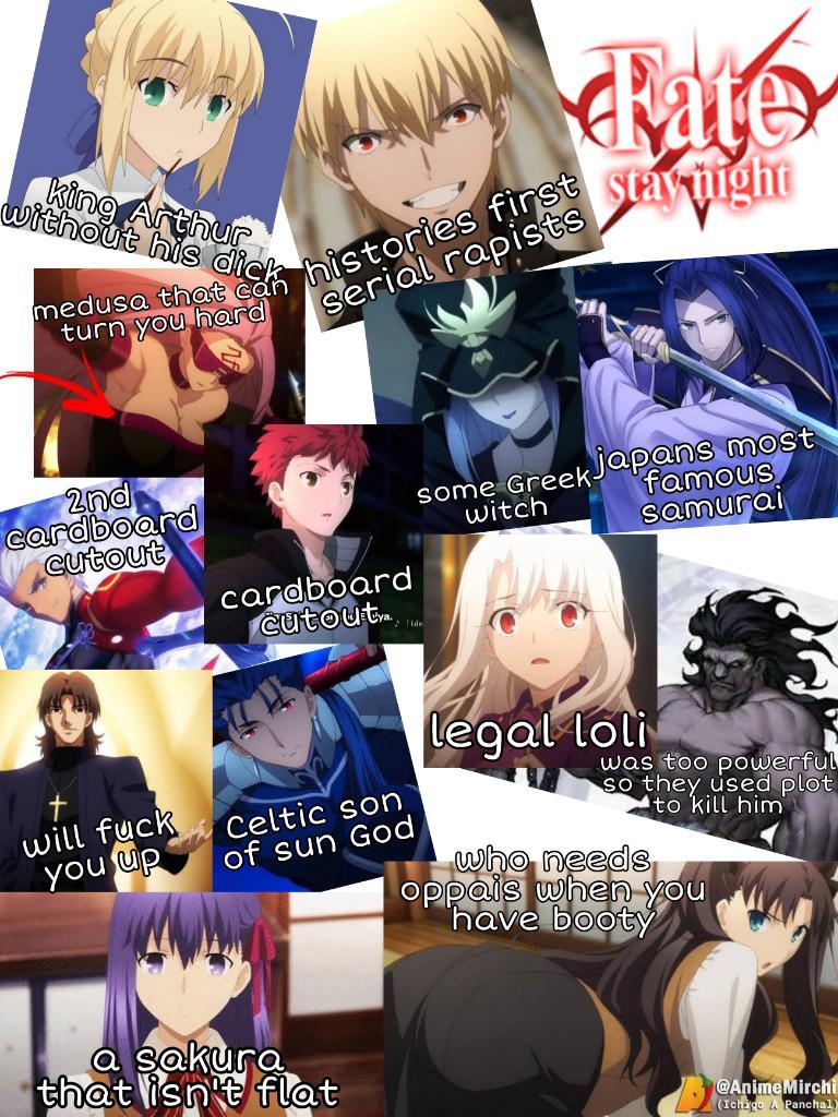 Fate stay night character in a nutshell | Scrolller