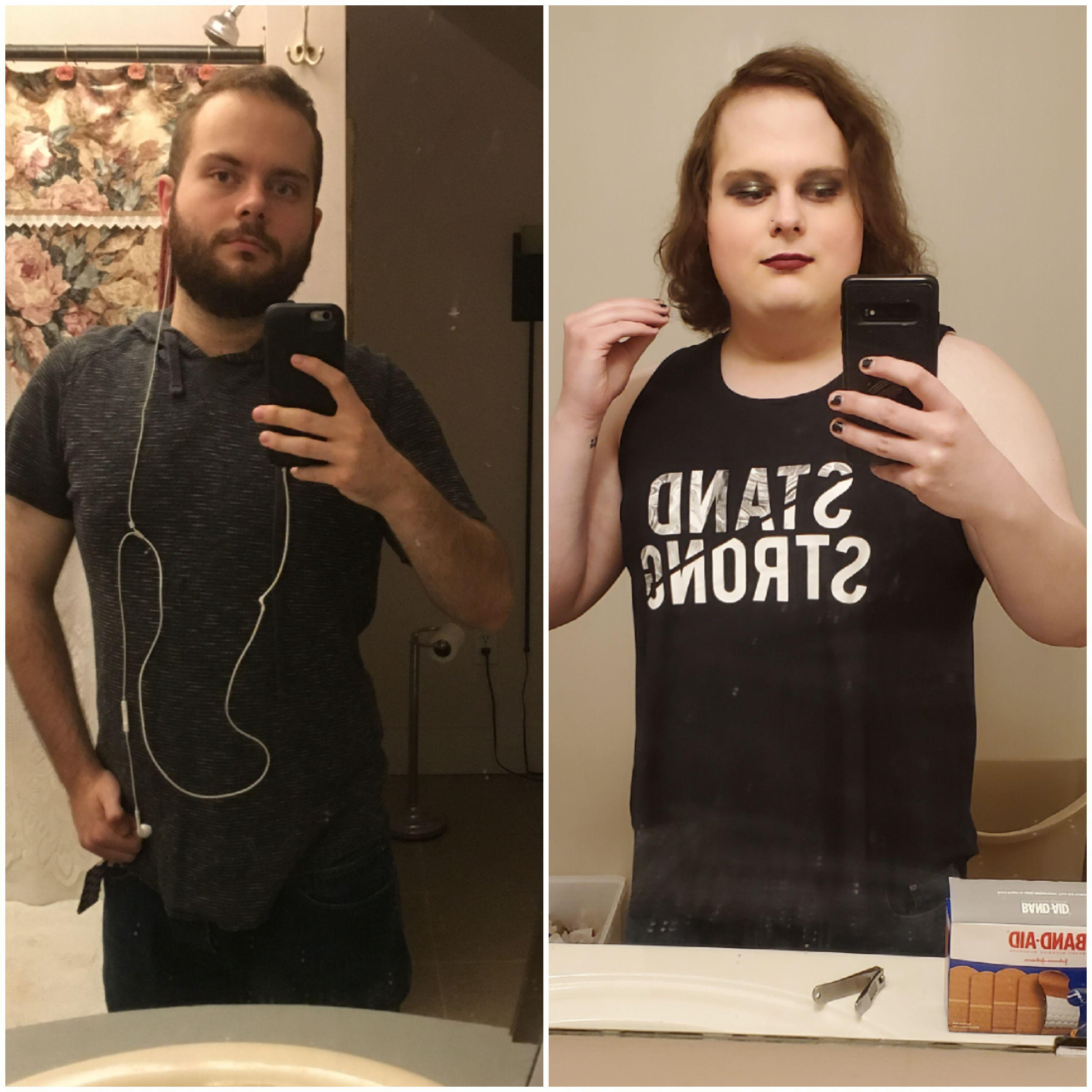 Feeling pretty good about my results after a year on E. Now just gotta lose some extra weight ...