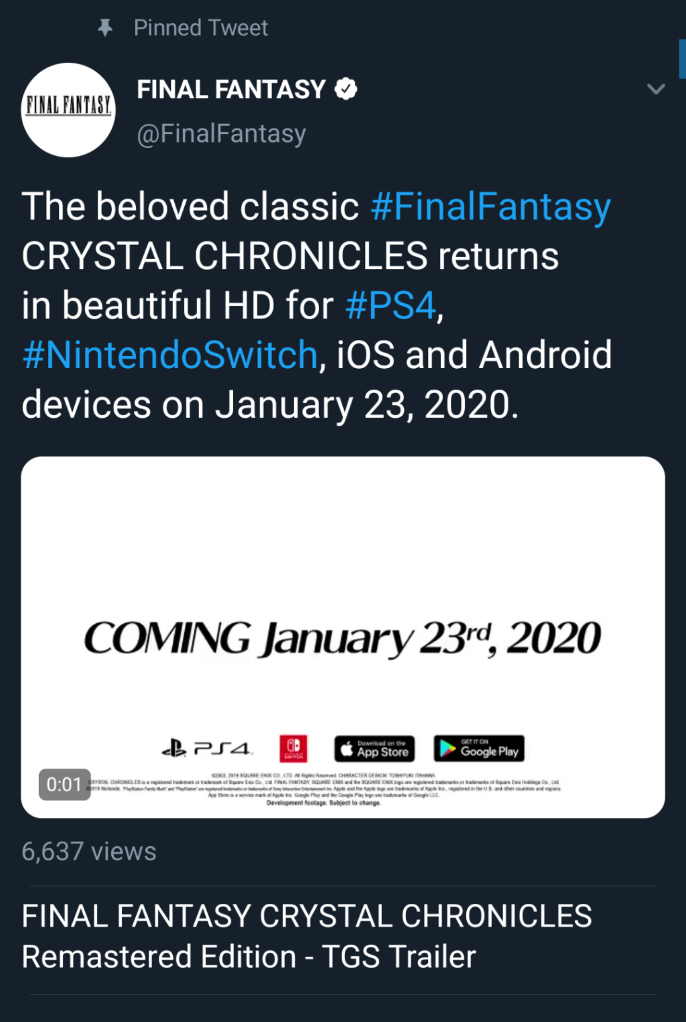 FF:CC gets an official release date; January 23rd, 2020 | Scrolller