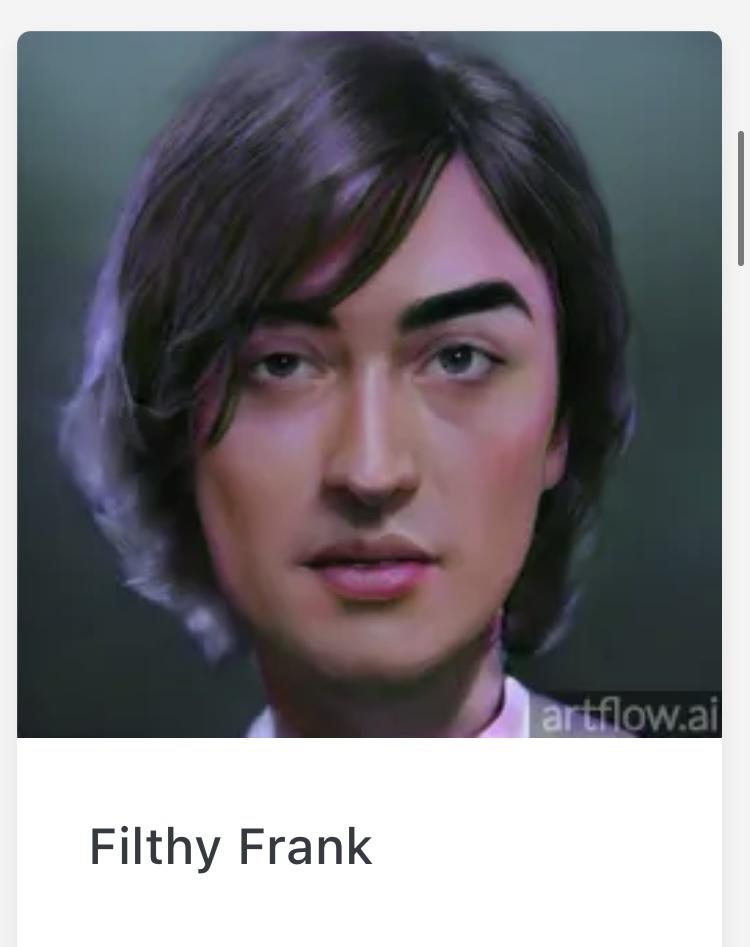 Filthy Frank generated by an AI | Scrolller