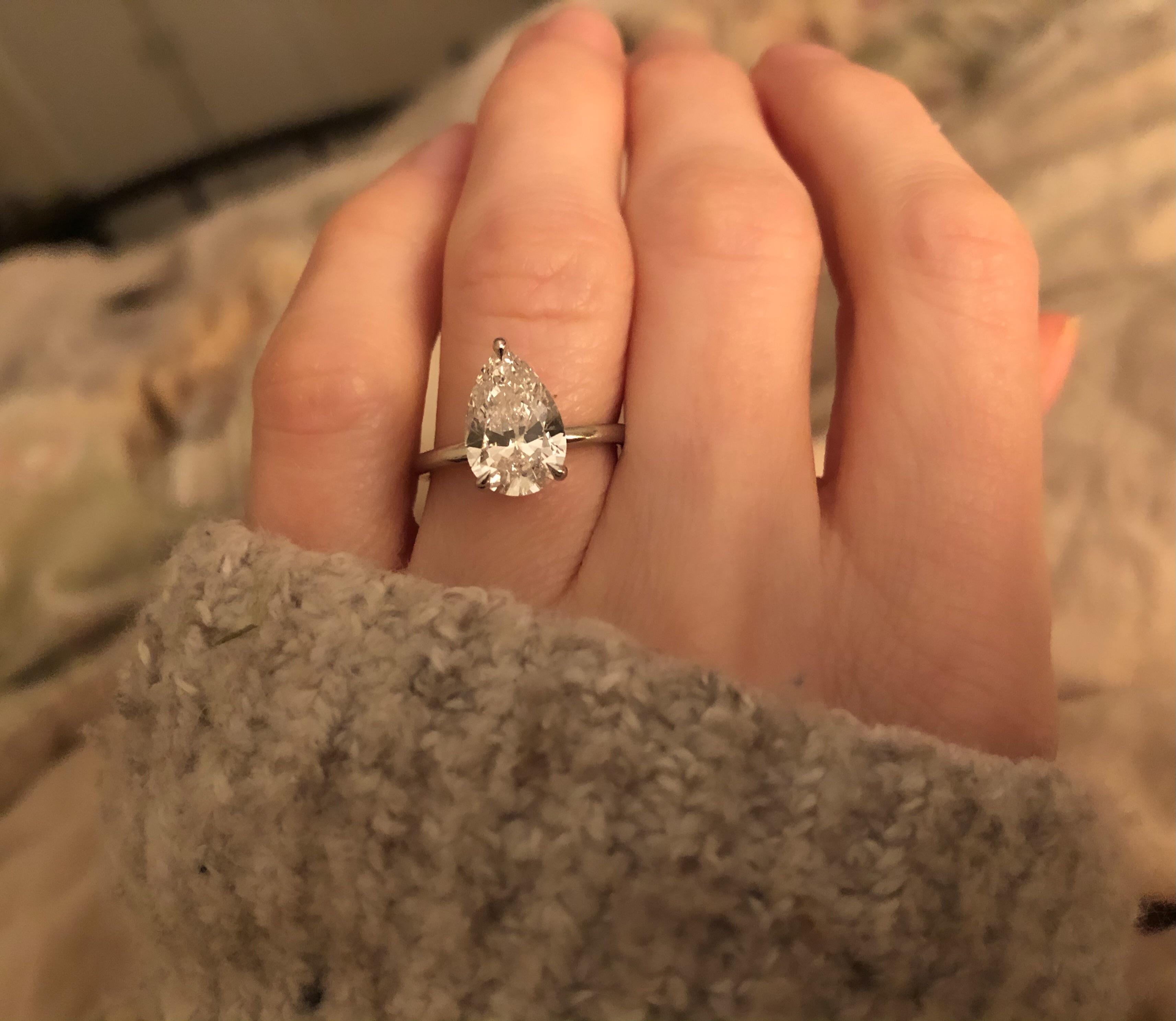 Finally got an engagement ring after 11 years marriage😅. Hiding my Covid nails. | Scrolller