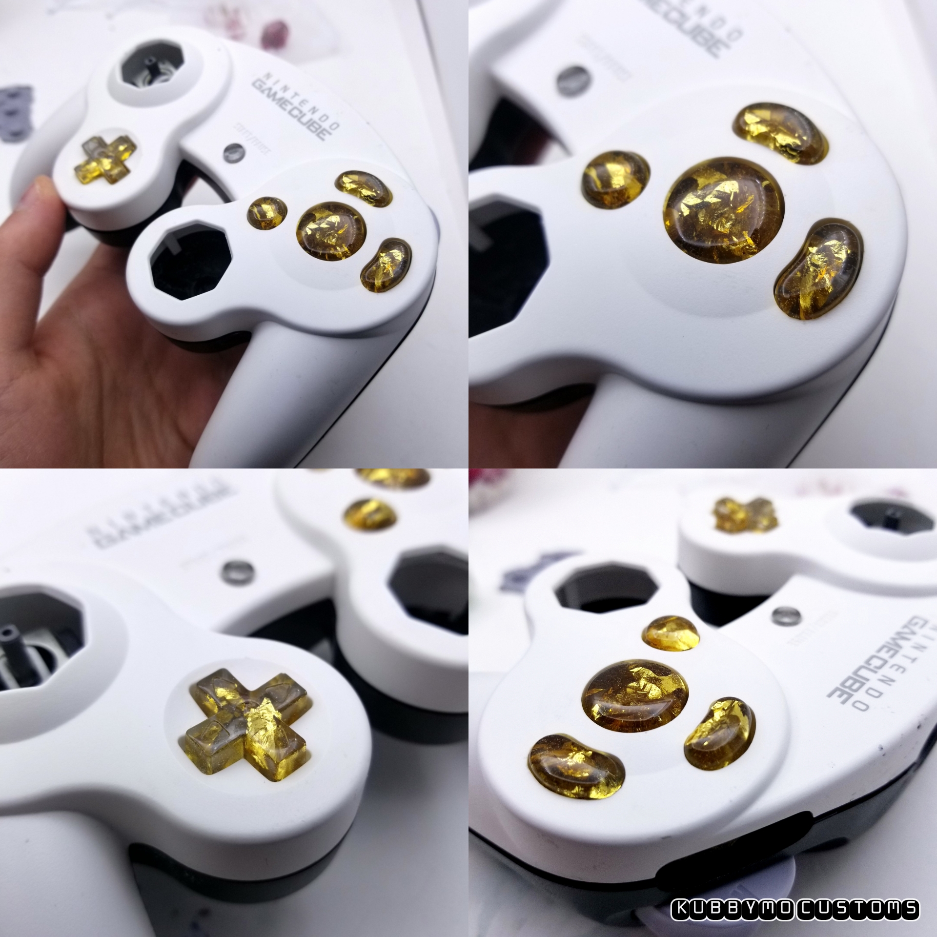 Finally made some Gold Leaf sets! Shiny Start and Dpad too! | Scrolller